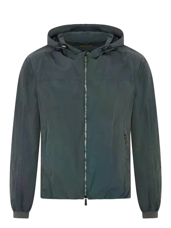 MOORER Hooded Zip Jacket - Blue