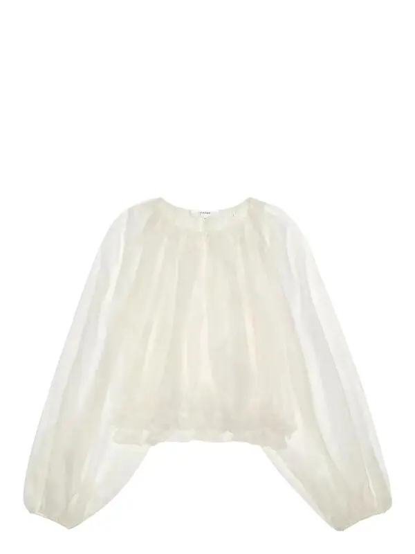 FRAME Balloon-sleeve Blouse - Neutrals