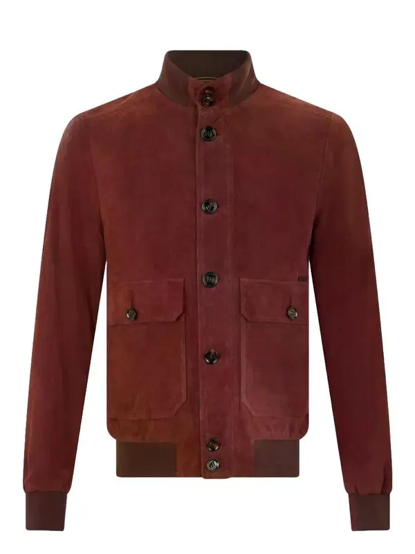 MOORER Pocket Bomber Jacket - Red