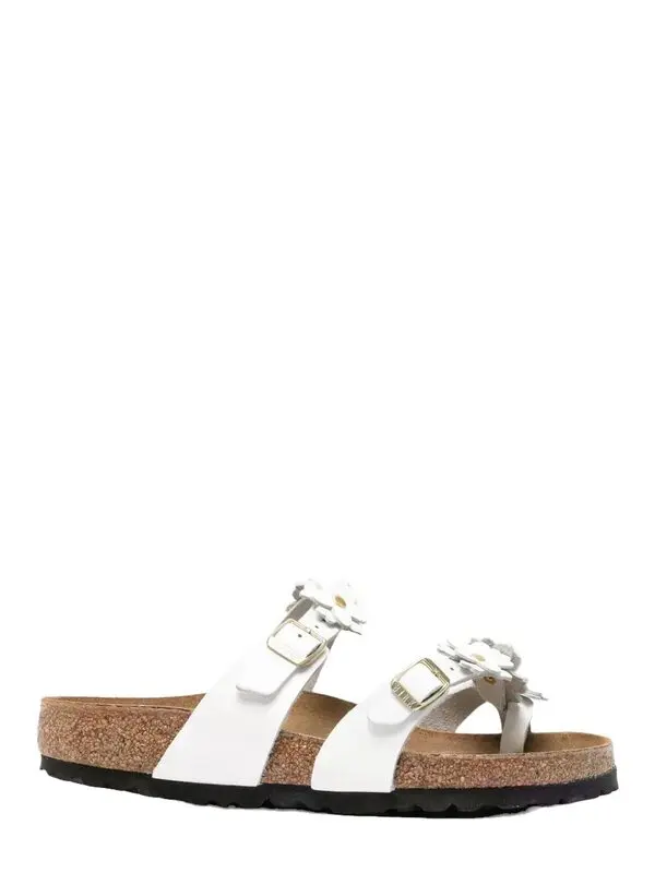 BIRKENSTOCK Mayari Floral Buckle Sandals - White