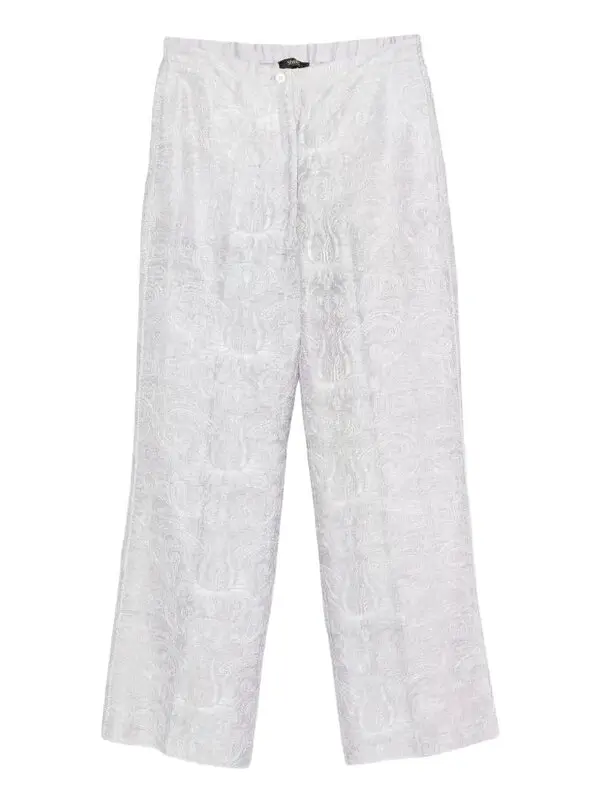 Seventy Embroidered Trousers - Grey