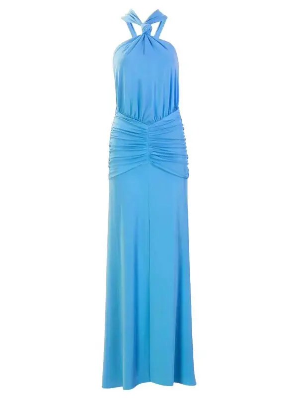 Silvia Tcherassi Jedda Knotted Maxi Dress - Blue