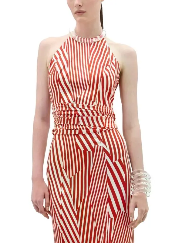 Silvia Tcherassi Carmela Striped Blouse - Red