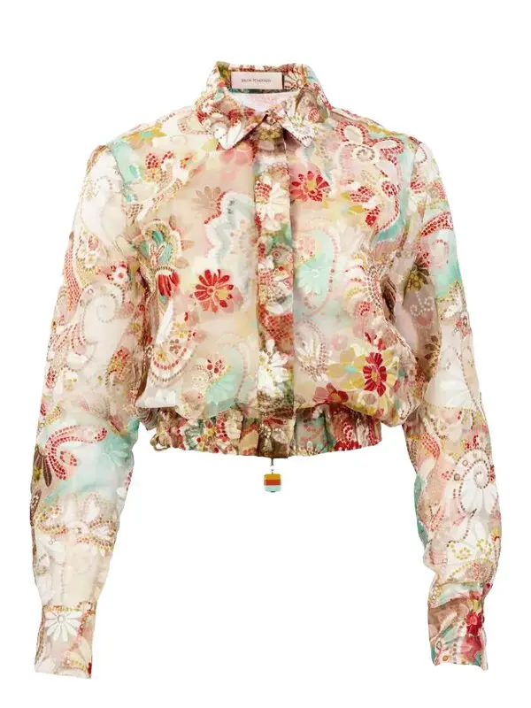 Silvia Tcherassi Floral Jacket - Neutrals