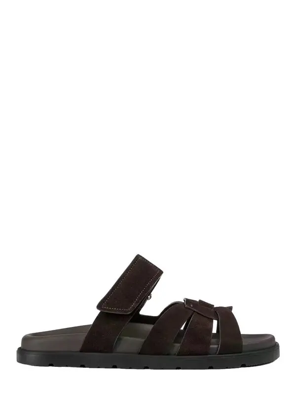 DOUCAL'S Suede Strappy Sandals - Brown