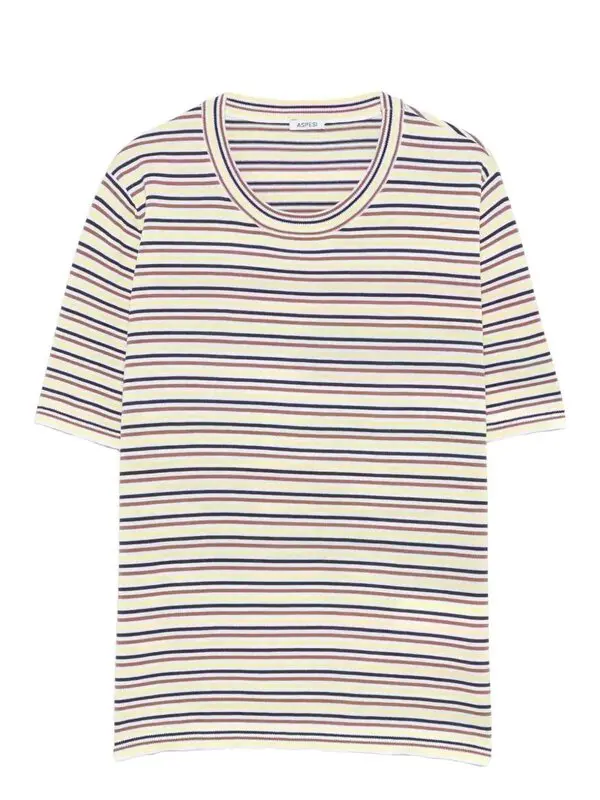 Aspesi Striped T-shirt - Yellow