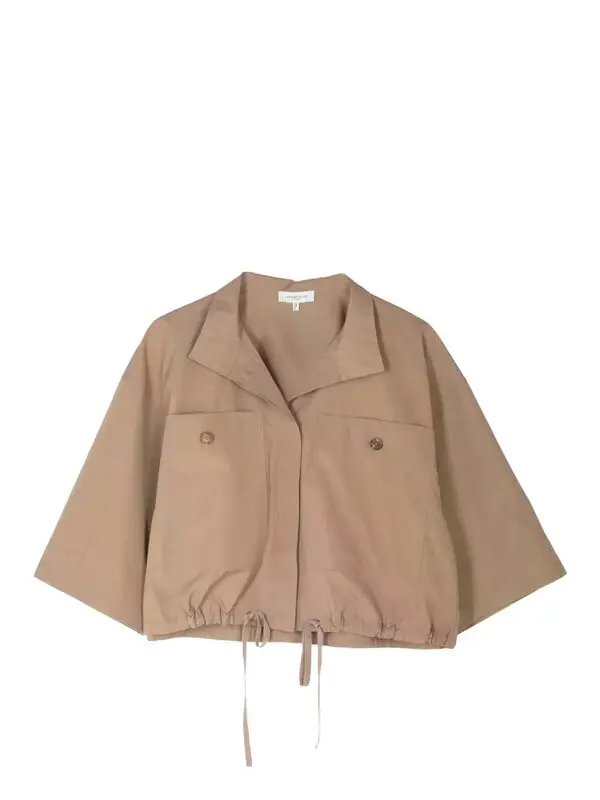 Lafayette 148 New York Oversized Short-sleeve Jacket - Neutrals