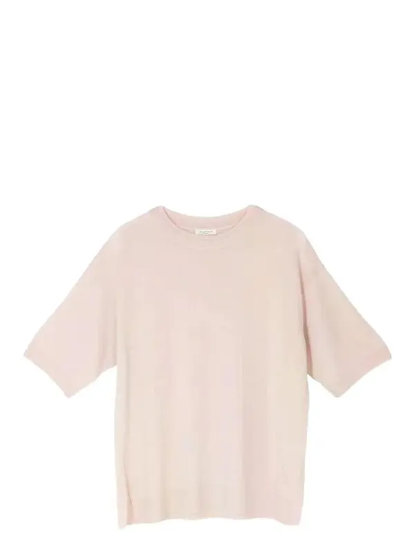 Lafayette 148 New York Crewneck Superfine Merino Sweater - Pink