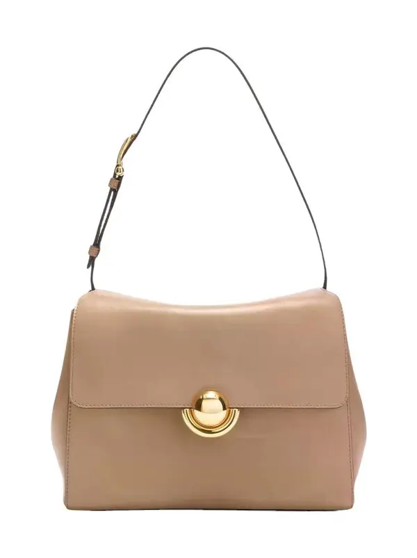 Furla Domus S Leather Shoulder Bag - Neutrals