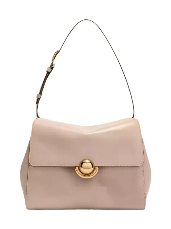 Furla Domus S Leather Shoulder Bag - Neutrals