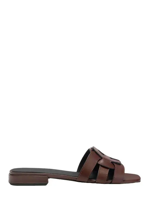 Furla Leather Sandals - Brown