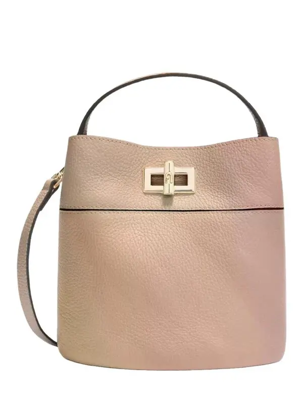Furla Amelia Leather Bucket Bag - Neutrals