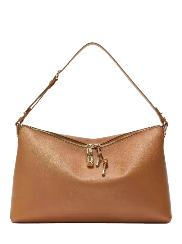 Furla Charm Zip Shoulder Bag - Brown