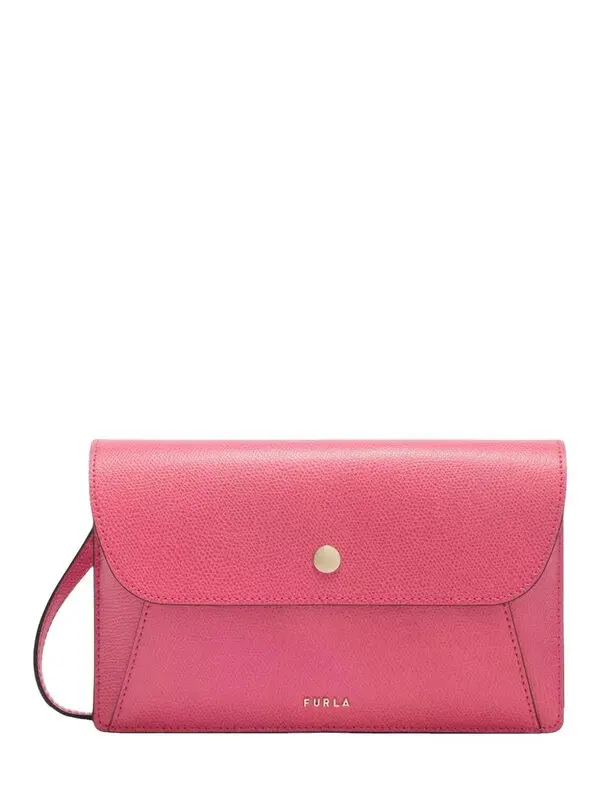 Furla Lea Button Pouch Bag - Pink