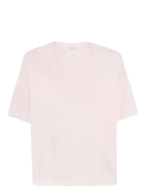 Aspesi Crew Neck Short-sleeve T-shirt - Pink