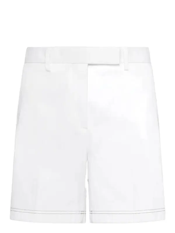 Thom Browne Flat-front Shorts - White