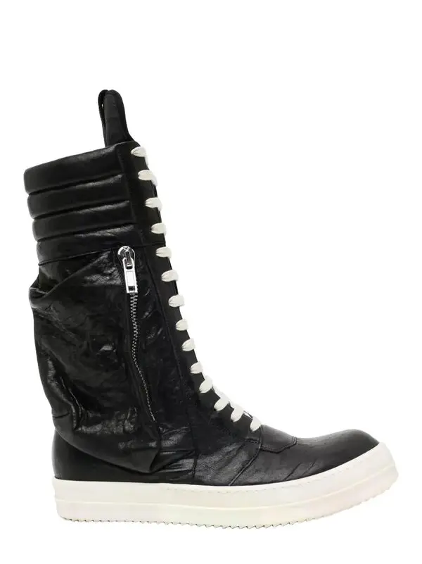 Rick Owens Cargo Geobasket Boots - Black