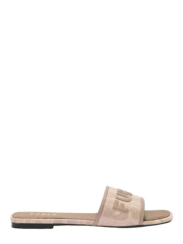 Furla Logo Sandals - Pink