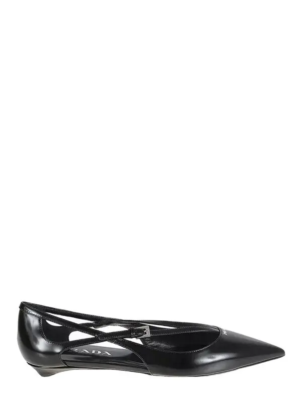 Prada Pointed Ballet Flats - Black
