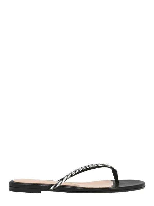 GIANVITO ROSSI Embellished Thong Sandals - Black