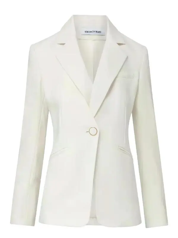 Veronica Beard Rossi Button Blazer - Neutrals
