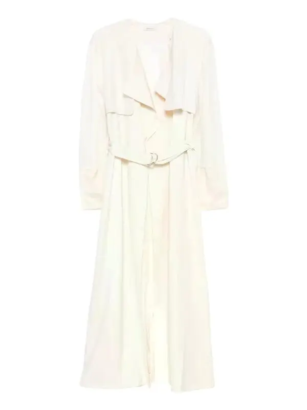 ENTIRE STUDIOS Vela Belted Trench Coat - Neutrals