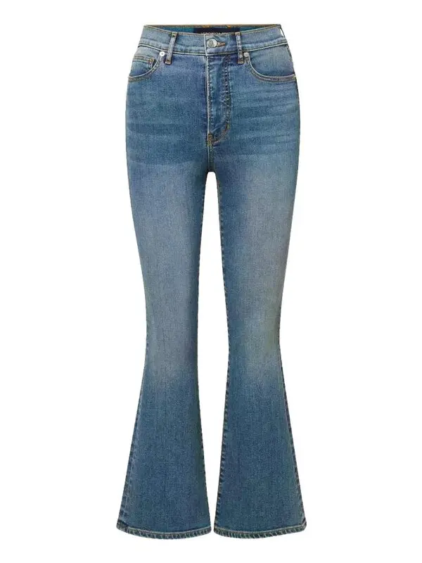 Veronica Beard Carson High-rise Flared Jeans - Blue