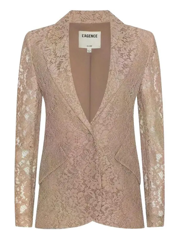 L'Agence Chamberlain Lace Blazer - Neutrals