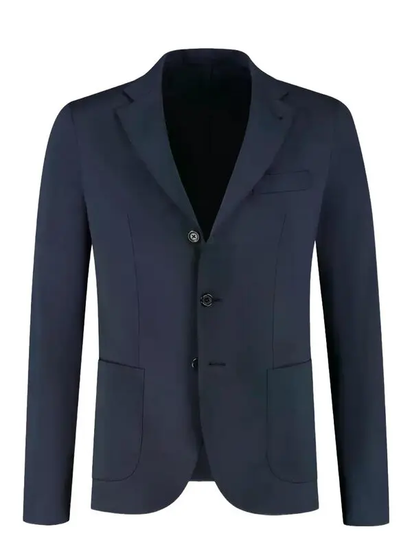 DORIANI CASHMERE Notched-lapel Blazer - Blue