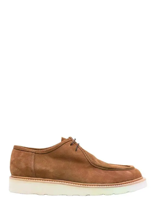 Eleventy Paraboot Suede Derby Shoes - Brown
