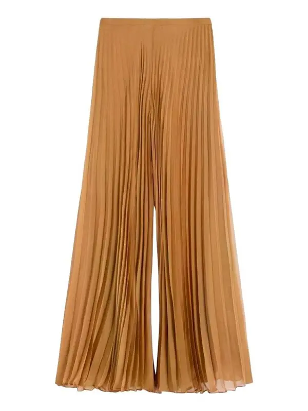 Max Mara Pleated Trousers - Brown