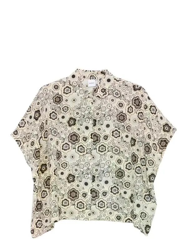 Aspesi Floral-print Shirt - Neutrals