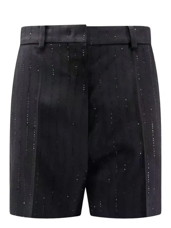Max Mara Sequin Embellished Shorts - Black