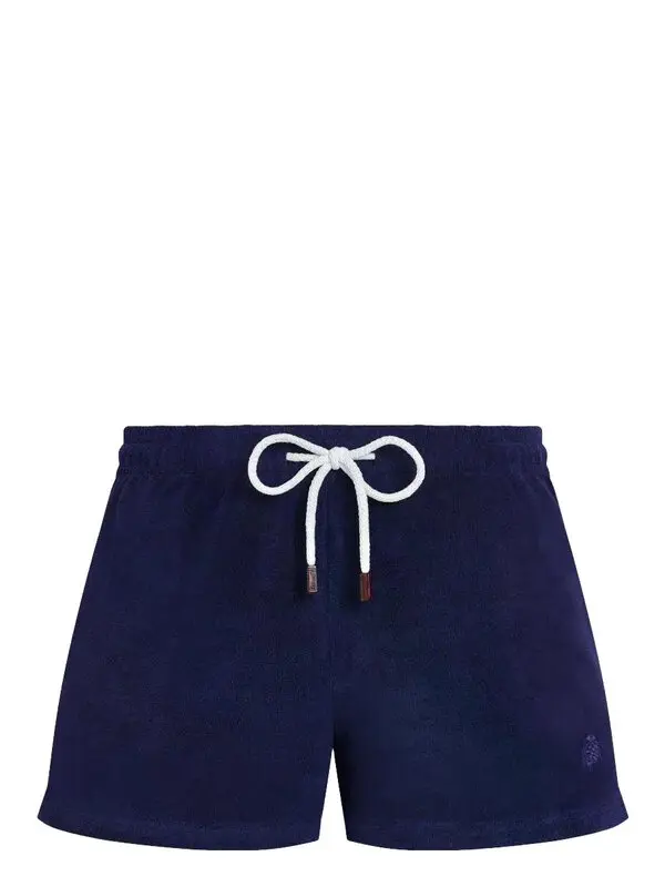 Vilebrequin Terry Embroidered Shorts - Blue