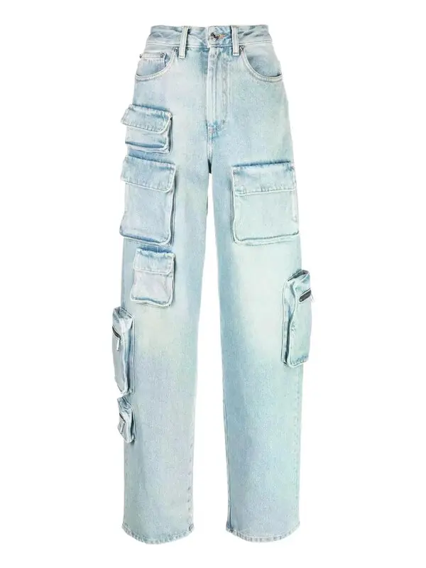 Off-White Multipocket Cargo Jeans - Blue