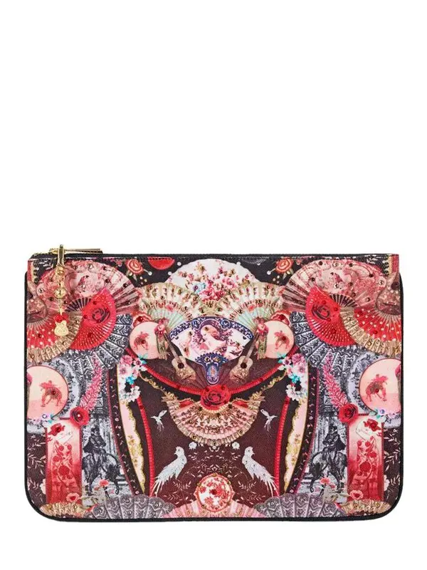 Camilla Embellished Clutch - Black