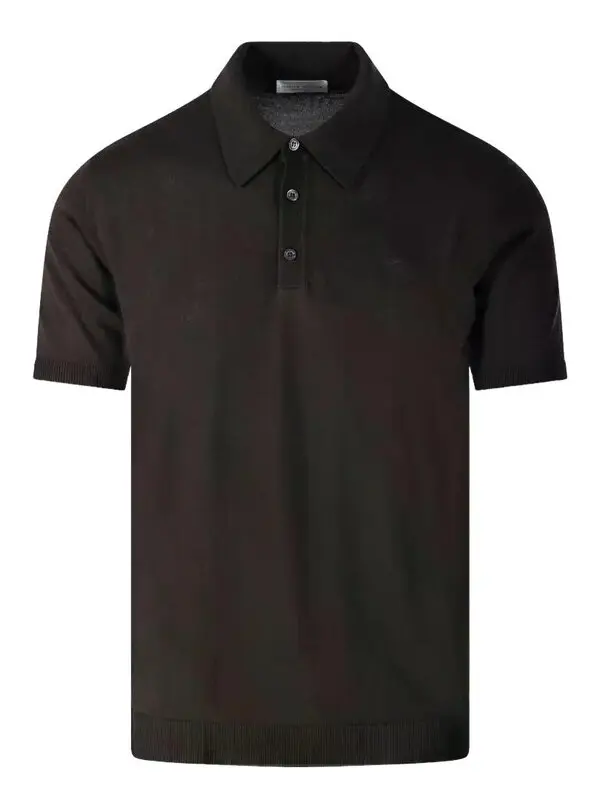 ROBERTO COLLINA Regular-fit Polo Shirt - Brown