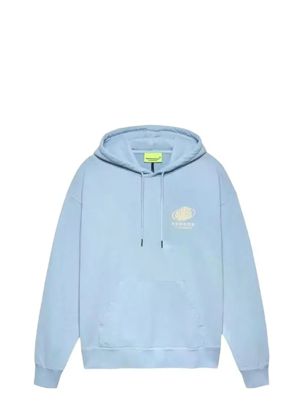 NEW AMSTERDAM SURF ASSOCIATION Logo-print Drawstring Hoodie - Blue