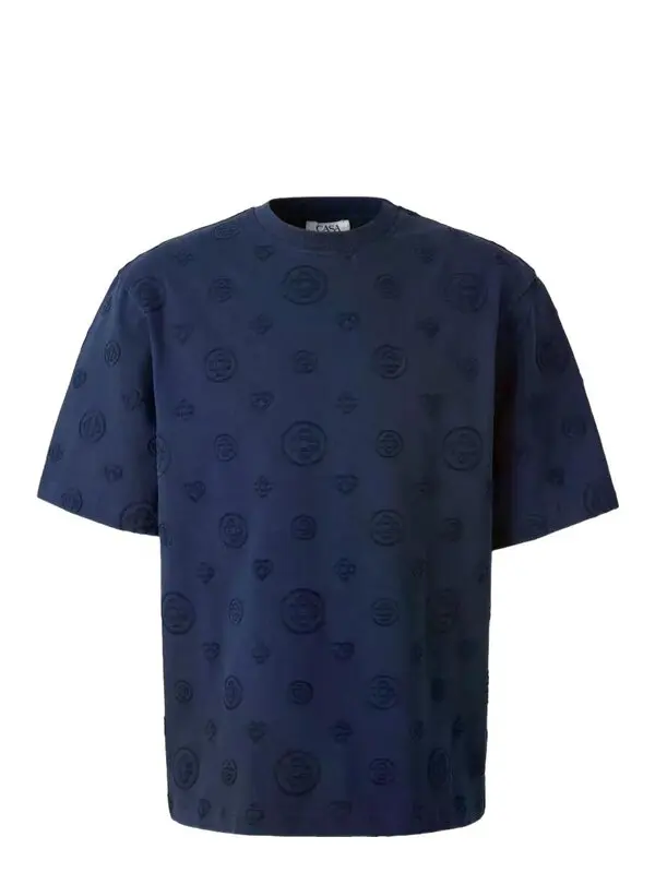 Casablanca Monogram Crew-neck T-shirt - Blue