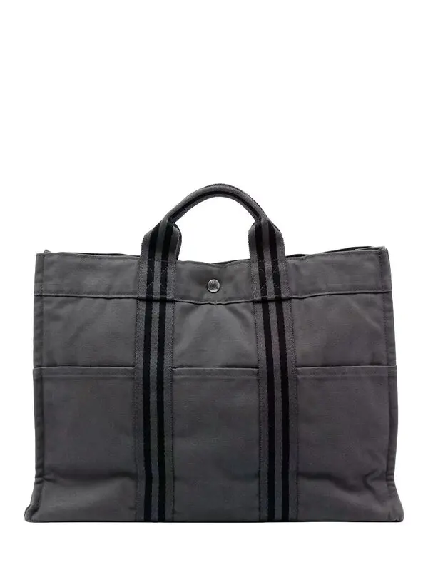 Hermès 2000-2015 Canvas Fourre Tout Mm Tote Bag - Grey