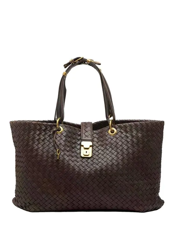 Bottega Veneta 2007 Large Nappa Intrecciato Capri Tote Bag - Brown