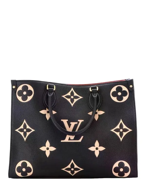 LOUIS VUITTON Onthego Tote Bicolor Monogram Empreinte Giant Mm Shoulder Bag - Black