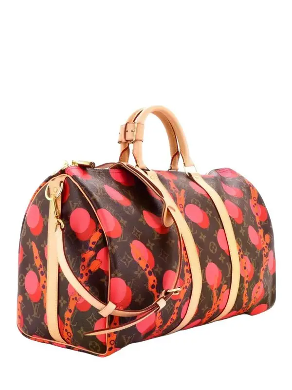 LOUIS VUITTON Keepall Bandouliere Monogram Ramages 45 Travel Bag - Brown