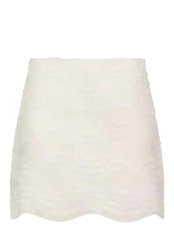 KRISTINA TI Patterned Mini Skirt - Neutrals