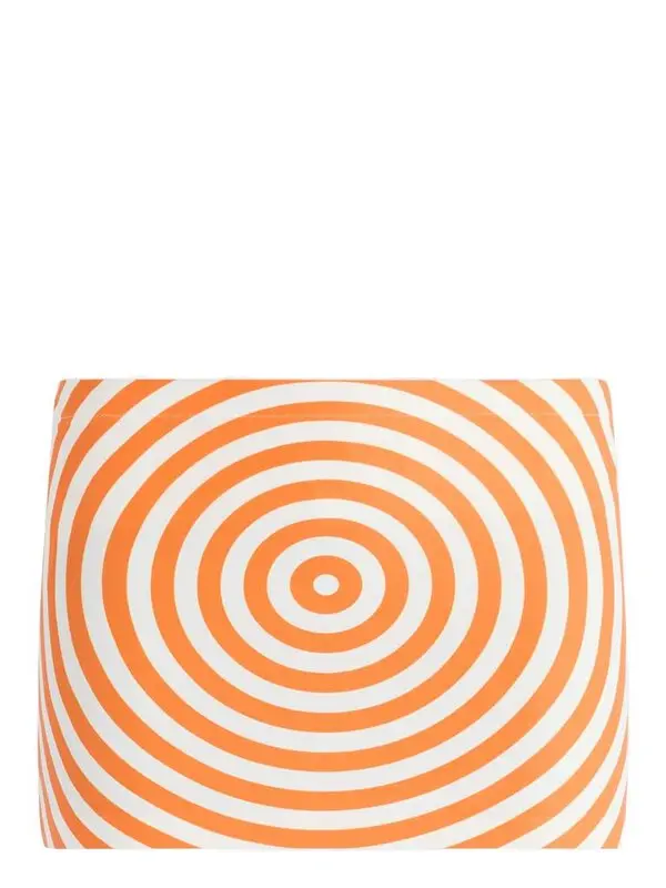 JEAN PAUL GAULTIER Printed Mini Skirt - Orange