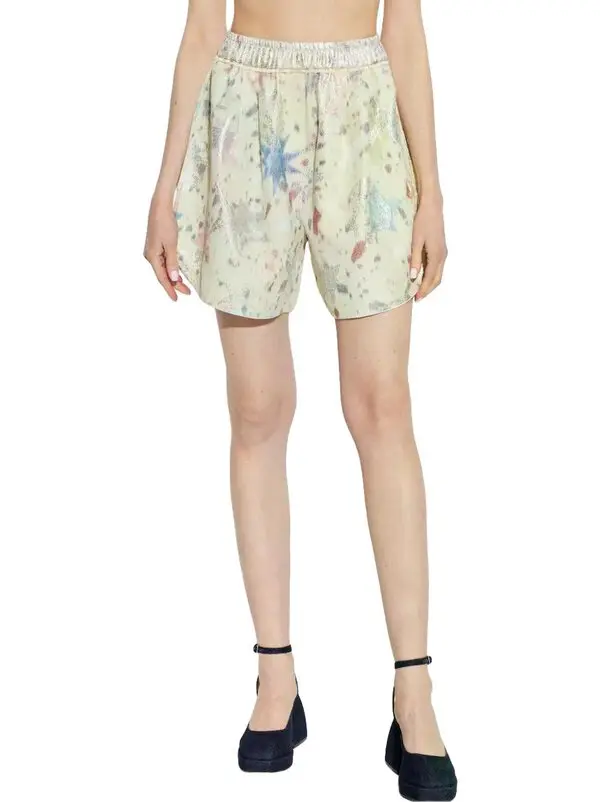 FORTE_FORTE Les Folies Patterned Shorts - Neutrals