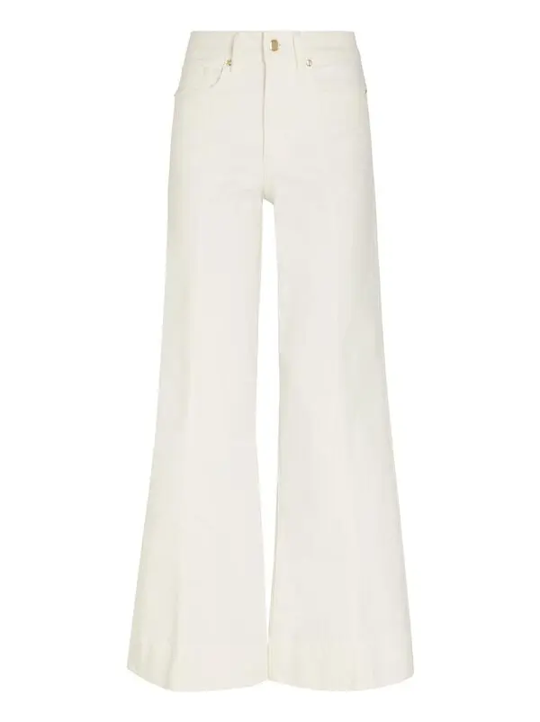 Good American Good Waist Palazzo Wide-leg Jeans - White