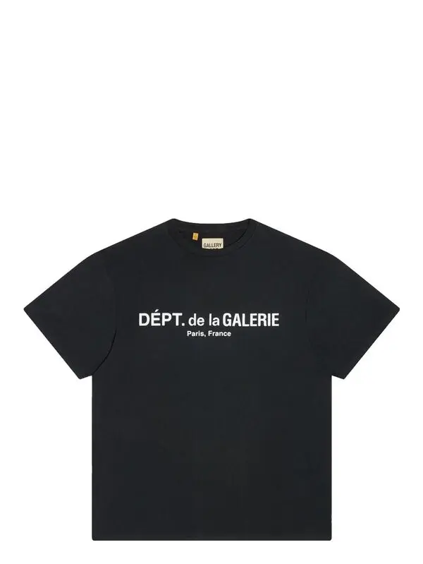 GALLERY DEPT. French Logo Lux Tee Washed - Black
