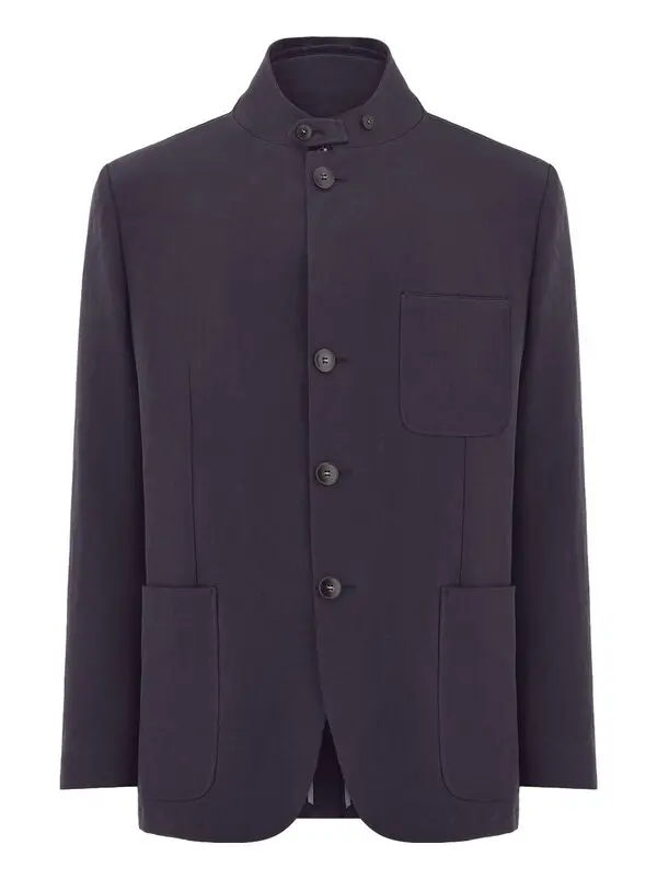 Canali Linen Bruma Jacket - Blue