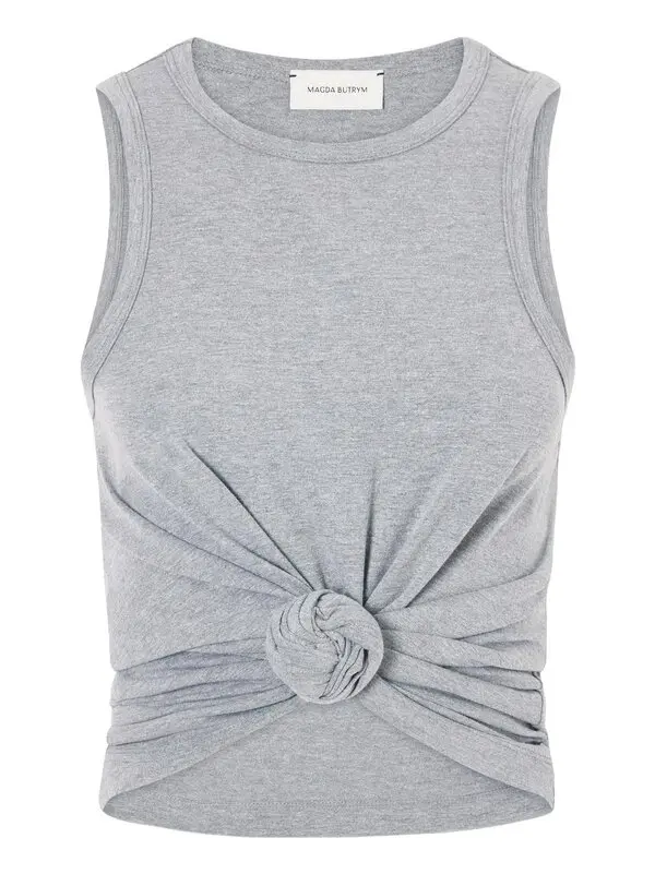 Magda Butrym Cotton-stretch Tank Top - Gray